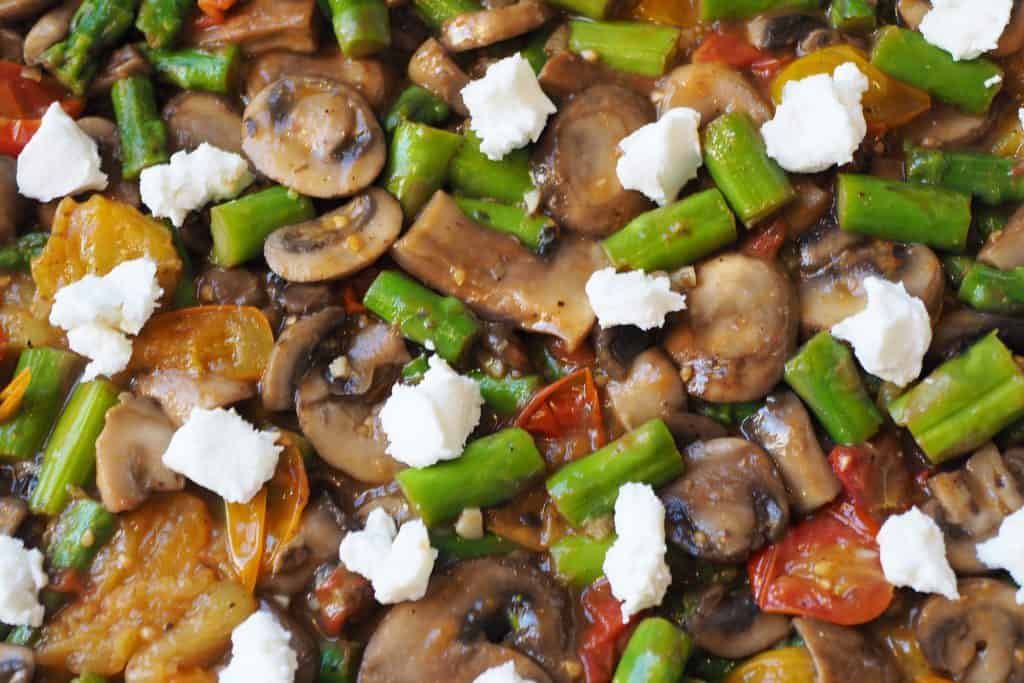 Polenta Bars w/ Tomato, Mushroom, Asparagus and Goat Cheese - Leisure ...