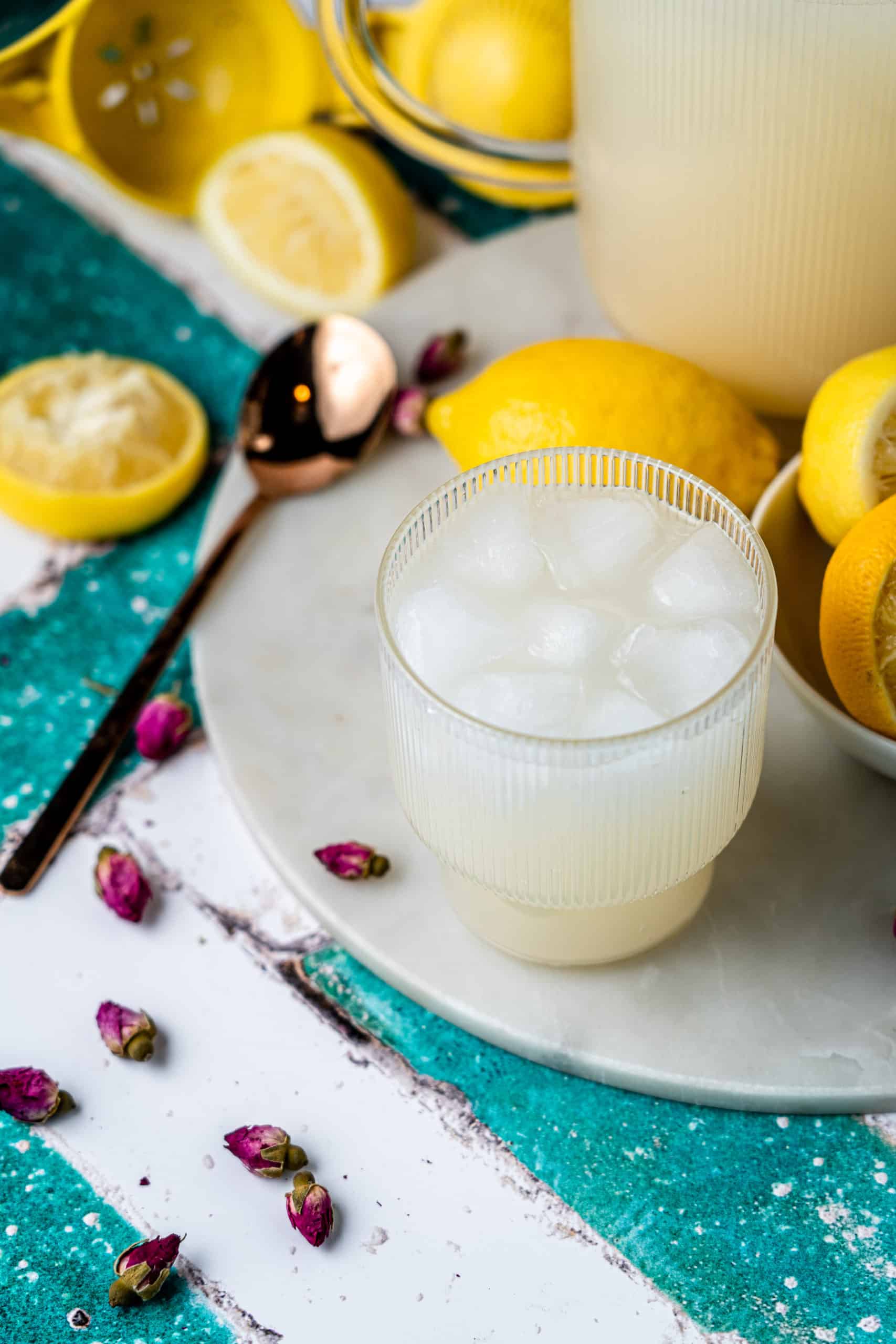 Refreshing Floral Lychee Rose Lemonade - Leisure Fan Club