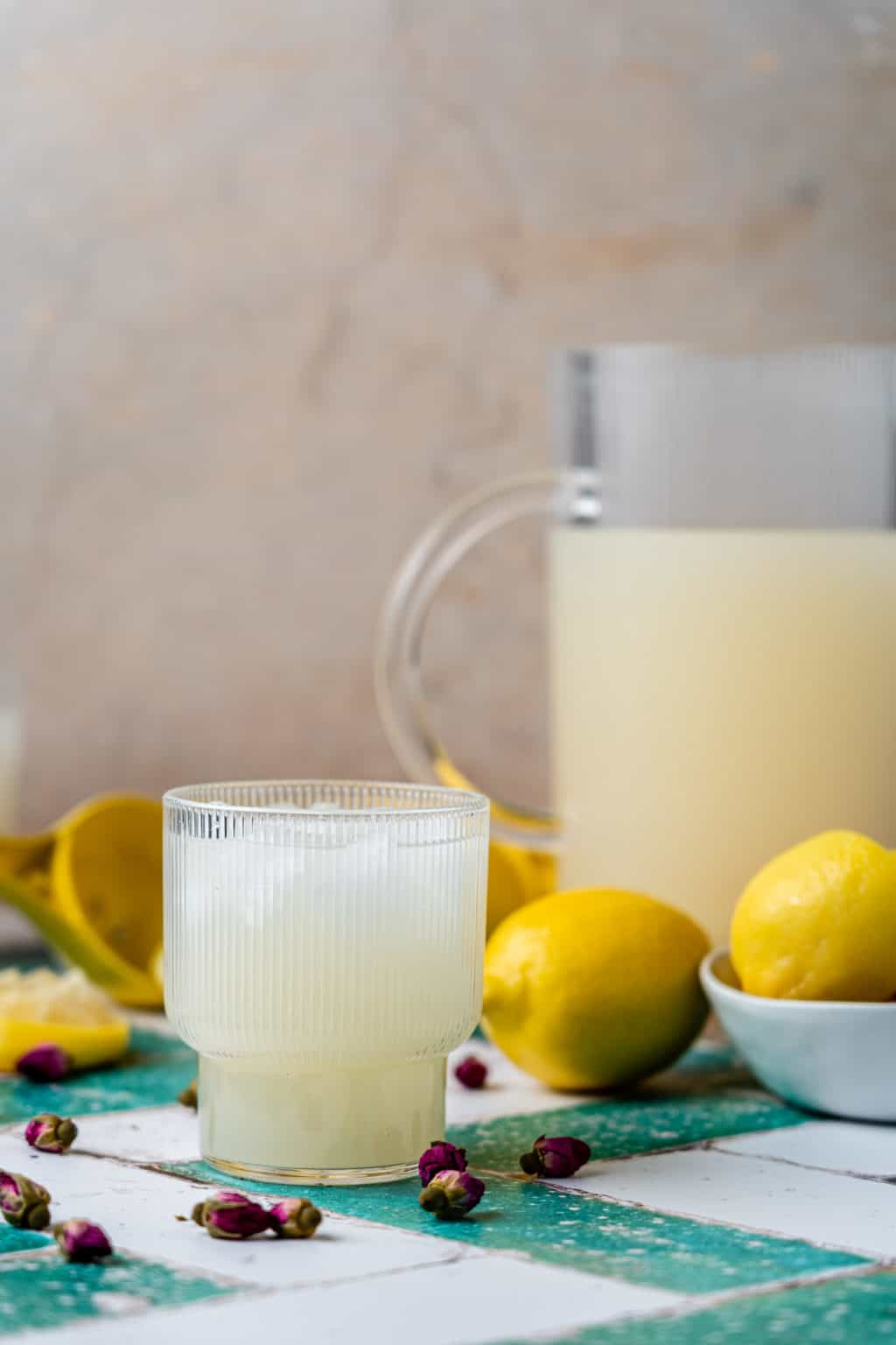 Refreshing Floral Lychee Rose Lemonade - Leisure Fan Club