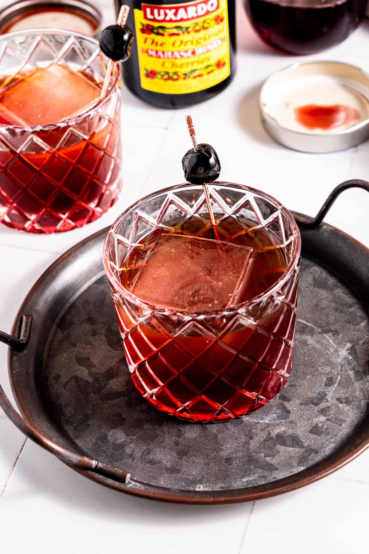 Cherry Manhattan – Rye Whiskey and Vermouth Cocktail - Leisure Fan Club